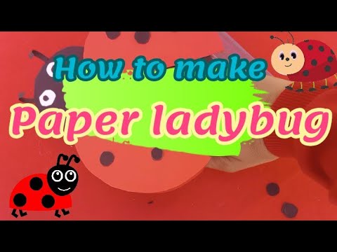 How to make ladybug craft with paper | paper craft for kids| DIY easy ...