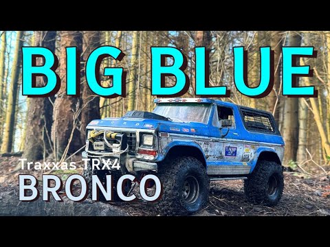 Big Blue Bronco Traxxas TRX4 - YouTube