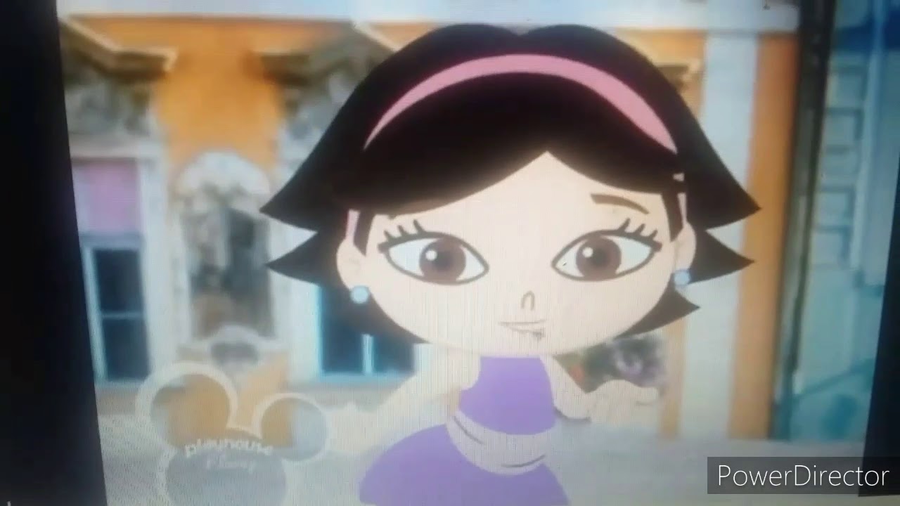 Little Einsteins June is trying to sing a front of the audience, but ...