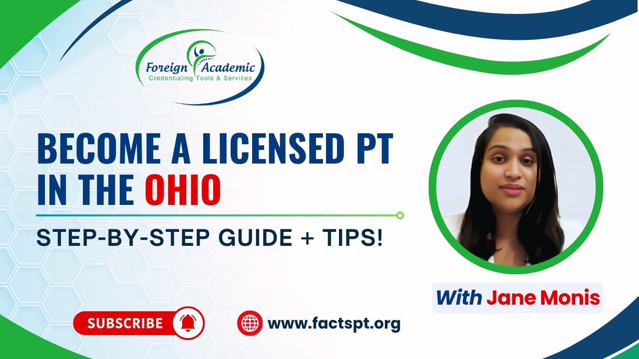 Become A Licensed PT In Ohio | Step By Step Guidance | Physical Therapy ...