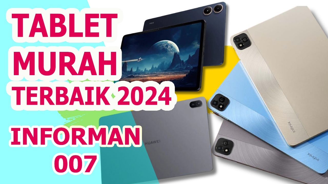5 REKOMENDASI TABLET MURAH TERBAIK 2024 MULAI 1 JUTAAN AJA !! - YouTube
