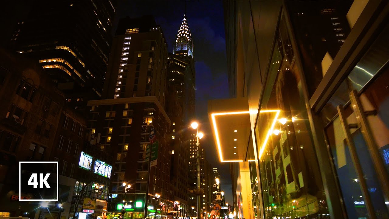 Walking Lexington Avenue NYC | Late Night Vibes - YouTube