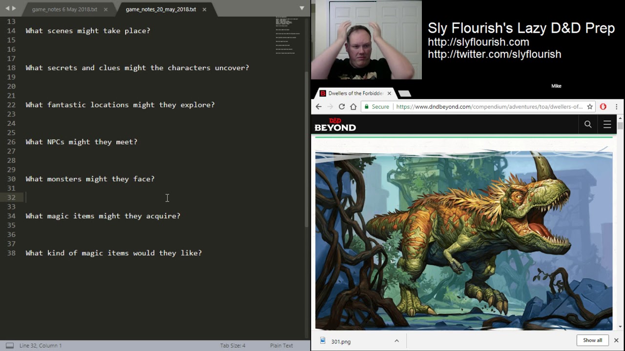 Lazy DM D&D Game Prep: Tomb of Annihilation (20 May 2018) - YouTube