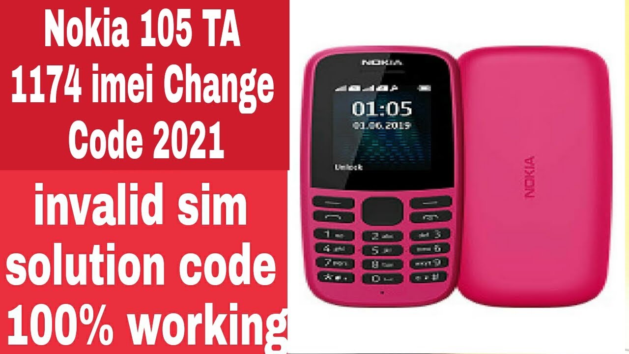 nokia 105 /2021/ ta 1174 imei change code imei Repair Code invalid sim ...