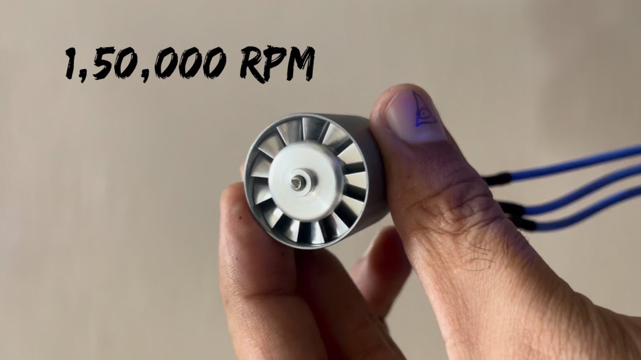 BLDC MOTOR RPM 🛞 1,50,000. JET FAN 🔥🔥 - YouTube
