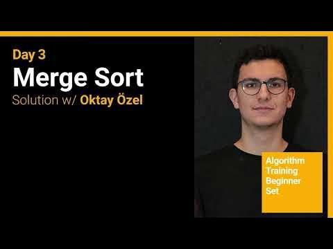 Day 3: "Merge Sort" Solution - Algorithm Training Beginner Set - YouTube