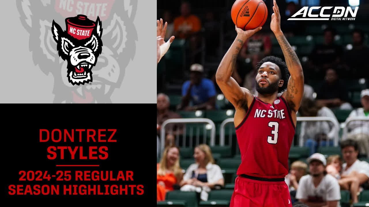 Dontrez Styles 2024-25 Regular Season Highlights | NC State Guard ...