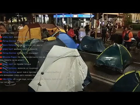 Sofia, Bulgarian Anti-Government protest day 32 - OMAZ (Orlov Most Autonomous zone) (part 1/2)