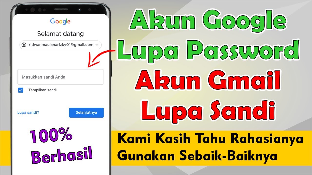 Cara Memulihkan Akun Google Yang Lupa Password Akun Gmail Lupa Sandi ...