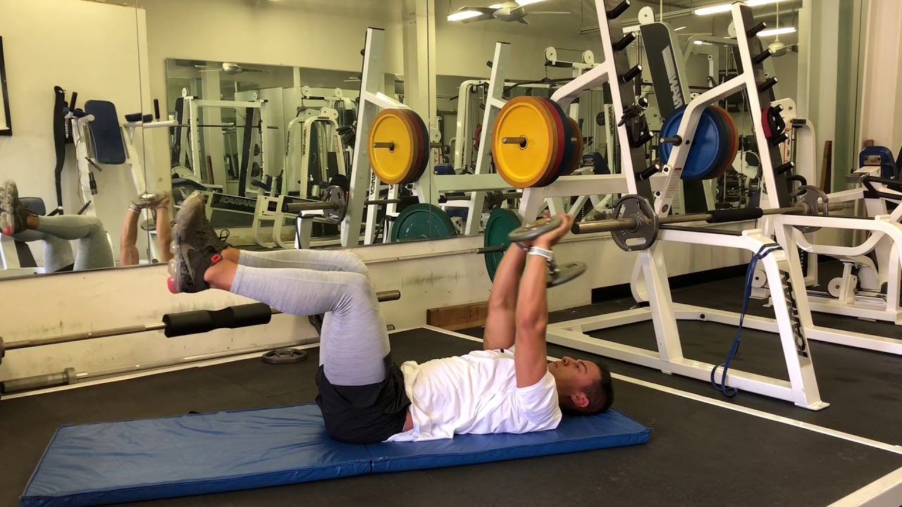 Dead Bug Dumbbell Pullover - YouTube