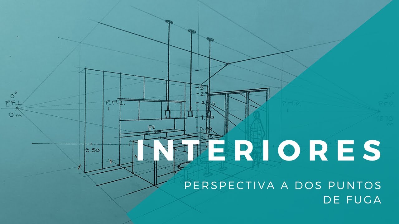 INTERIOR A DOS PUNTOS DE FUGA - YouTube