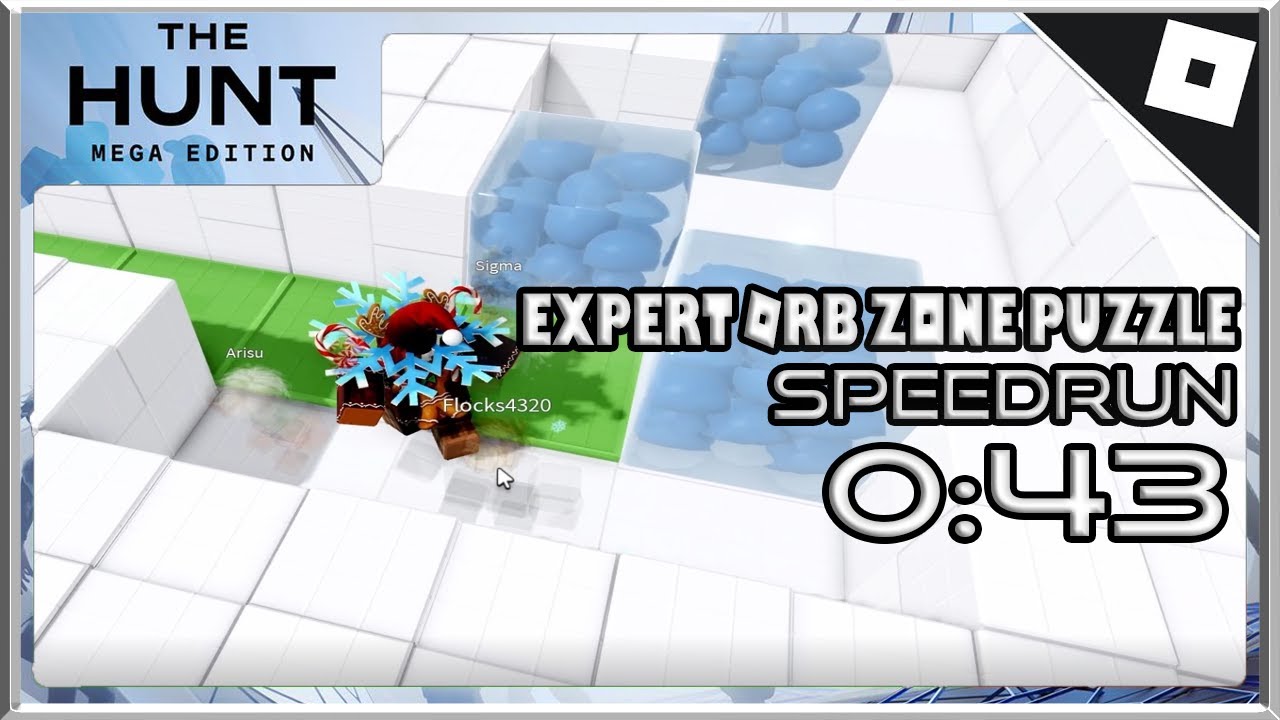 [Roblox] The Hunt: Mega Edition | Expert Orb Zone Puzzle Speedrun [0:43] - YouTube