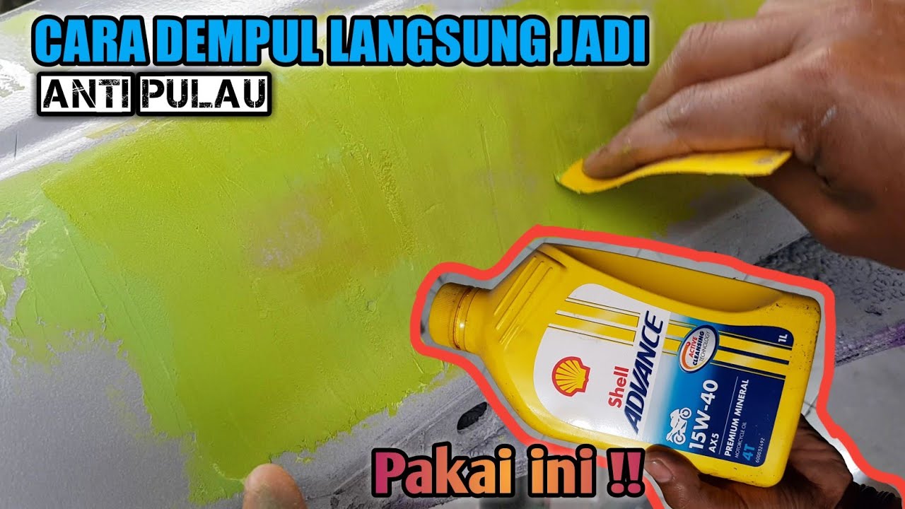 LANGSUNG BISA ! Dempul body yang penyok sekali jalan, Reparasi Bemper ...