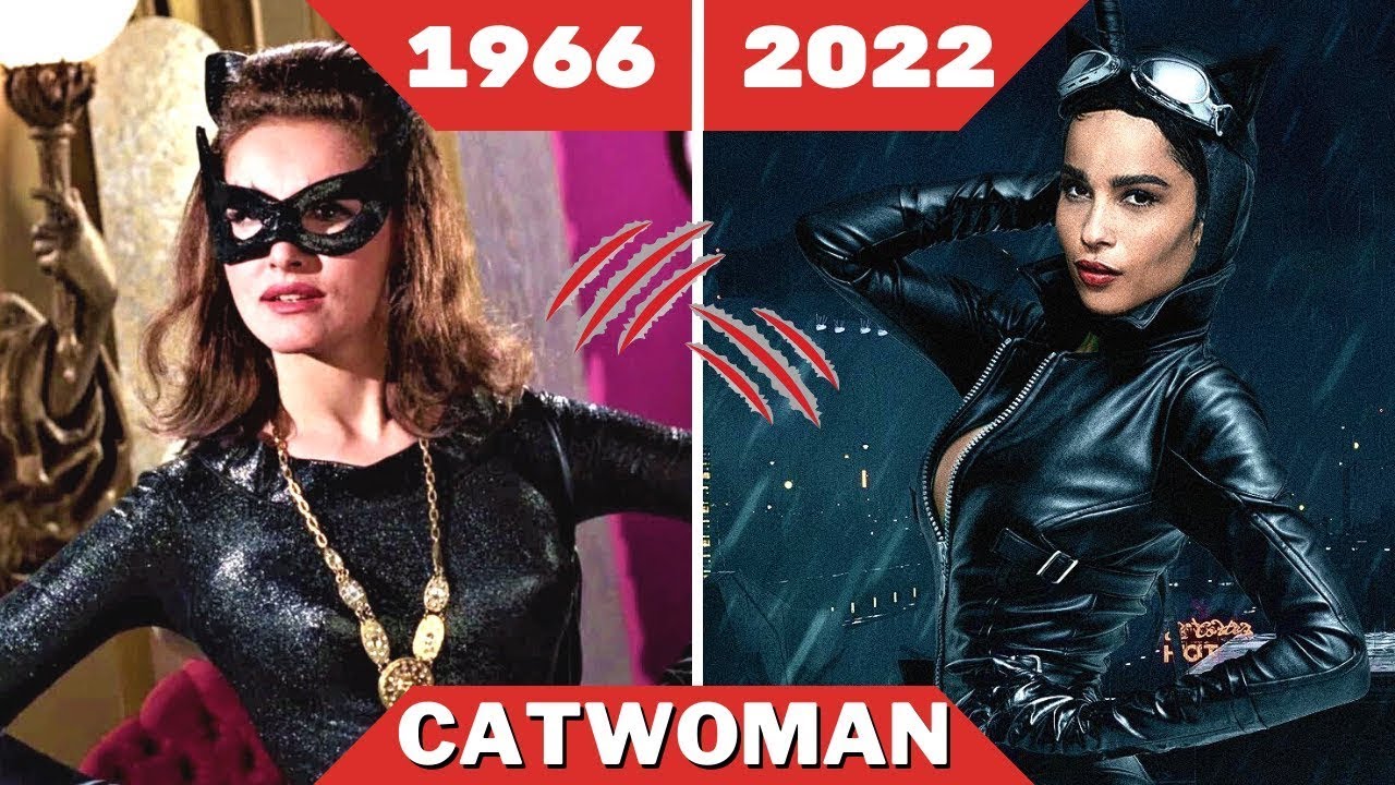 Evolution of Catwoman from 1966 to 2022 (Animated) -Zoë Kravitz - YouTube