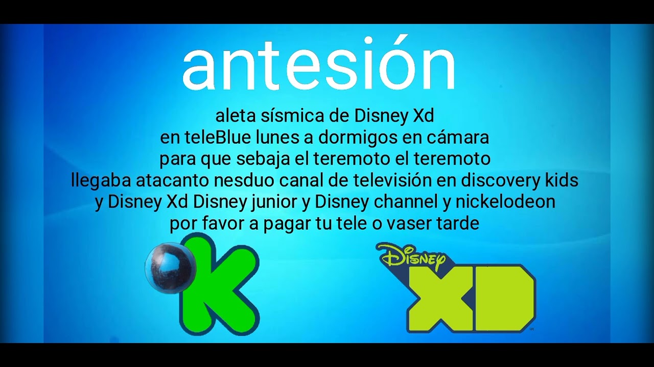 error de Disney Xd en teremoto de televisión en max - YouTube