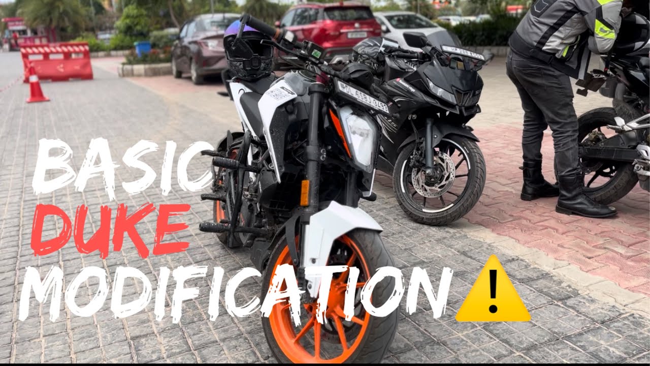 Basic KTM Duke Modification 🔥| Vlogs with Varun | - YouTube