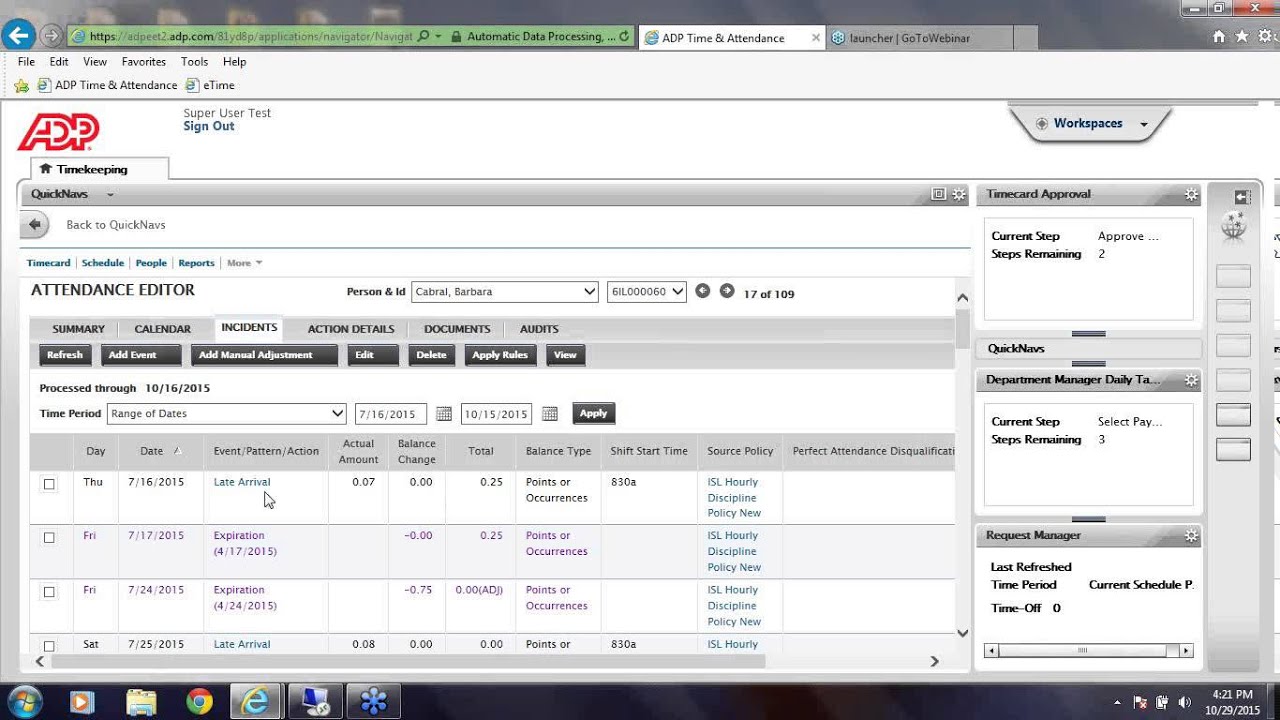 eTime Video Library Attendance Points - YouTube