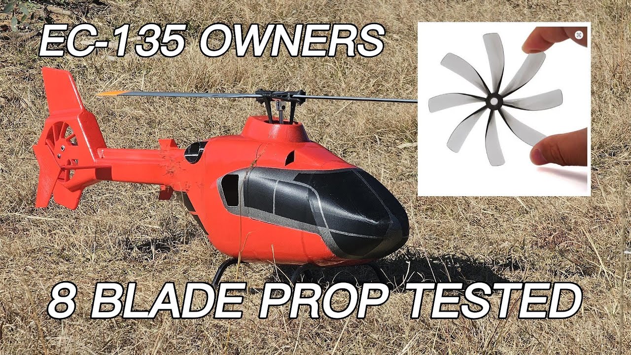 EC135 8 blade prop tested - YouTube