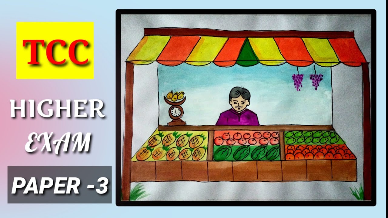 TCC higher exam memory drawing paper 3 ( part 1) - YouTube