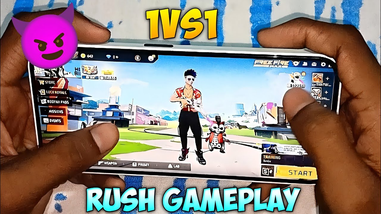 Free Fire Handcam Gameplay 😈 1vs1 || sensitivity ⚙️ setting reveal 🤯 || red war - YouTube