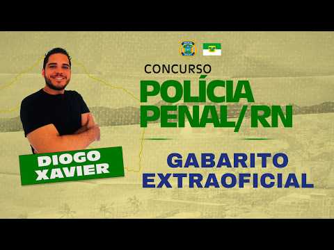 Gabarito Extraoficial da Prova da Polícia Penal do Rio Grande do Norte 2026