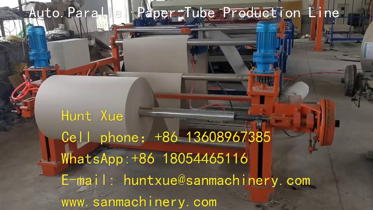 Auto. Parallel Paper Tube Production Line - YouTube
