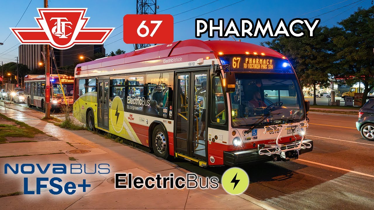 TTC Nova Bus LFSe+ 6610 Electric Bus Ride - YouTube