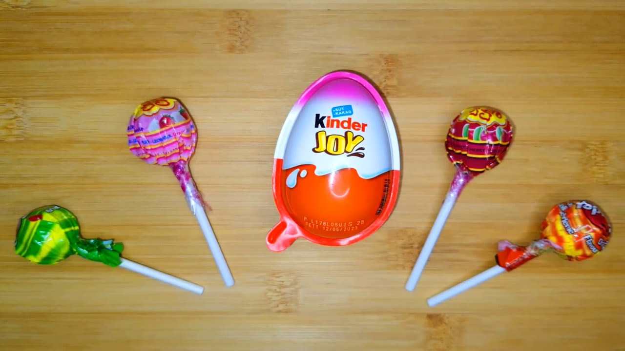 Lollipops and Kinder . Yummy Rainbow Lollipops ASMR - YouTube