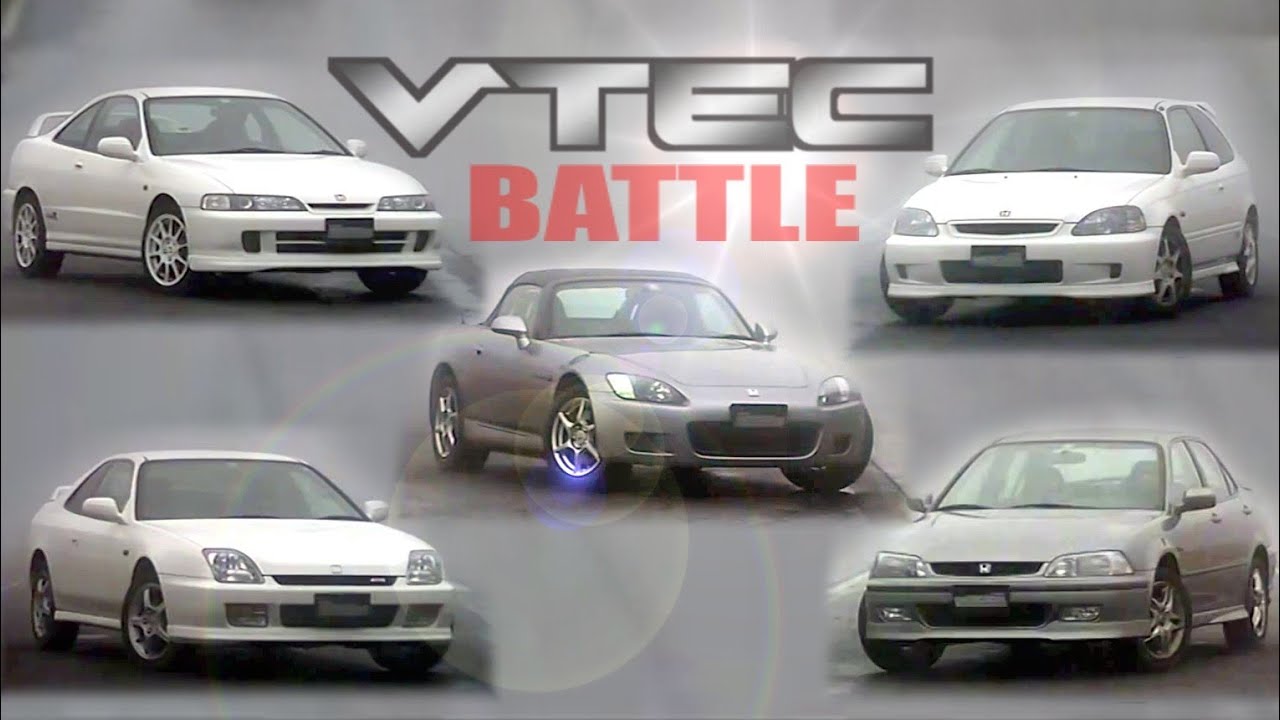 [ENG CC] Honda VTEC Battle - Integra R, Civic R, S2000, Prelude S ...