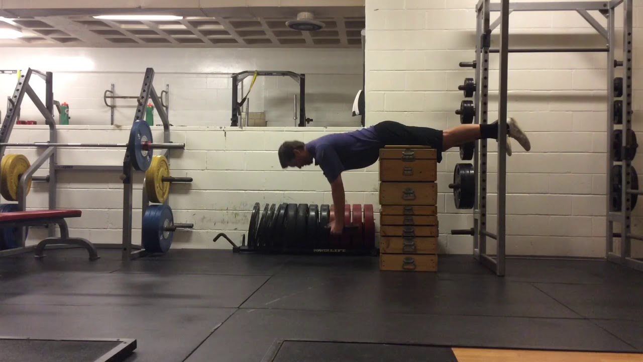 Hyper extension to row with plate & no bench - YouTube