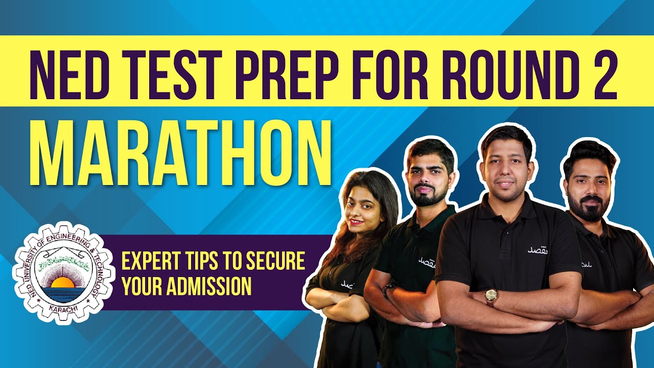 ECAT NED Paper Solving Marathon for Round 2 | NED Maths | Physics ...