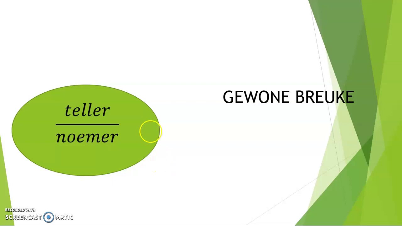 Gewone breuke Graad 5 Kwartaal 2 - YouTube