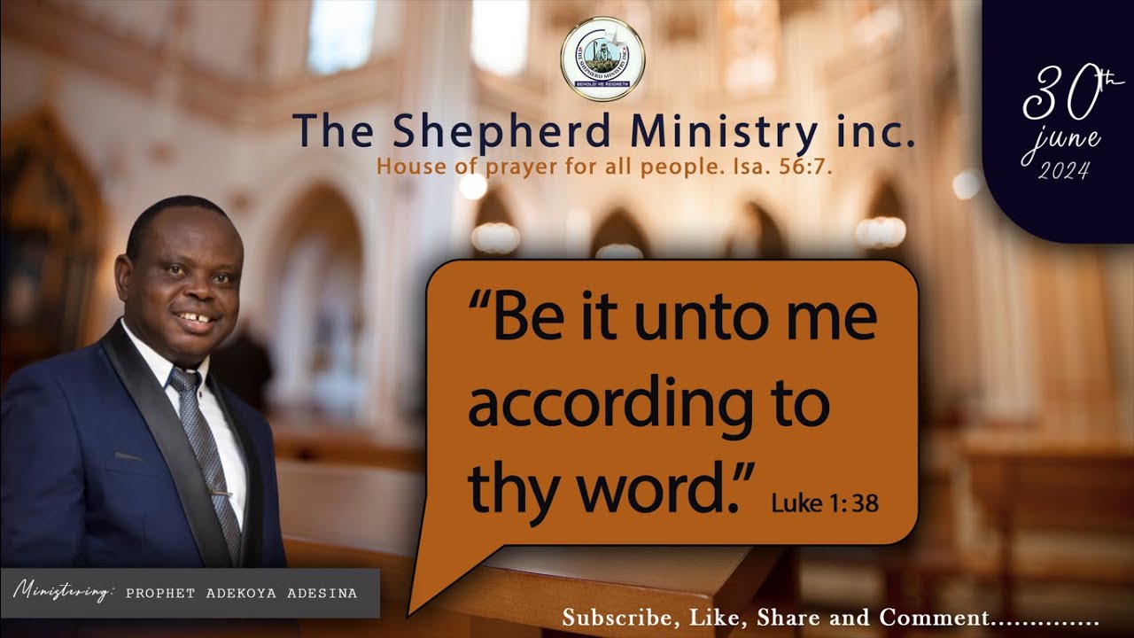 SUNDAY SERVICE WITH PROPHET ADEKOYA ADESINA(PASTOR TUNDE BAKARE) - YouTube