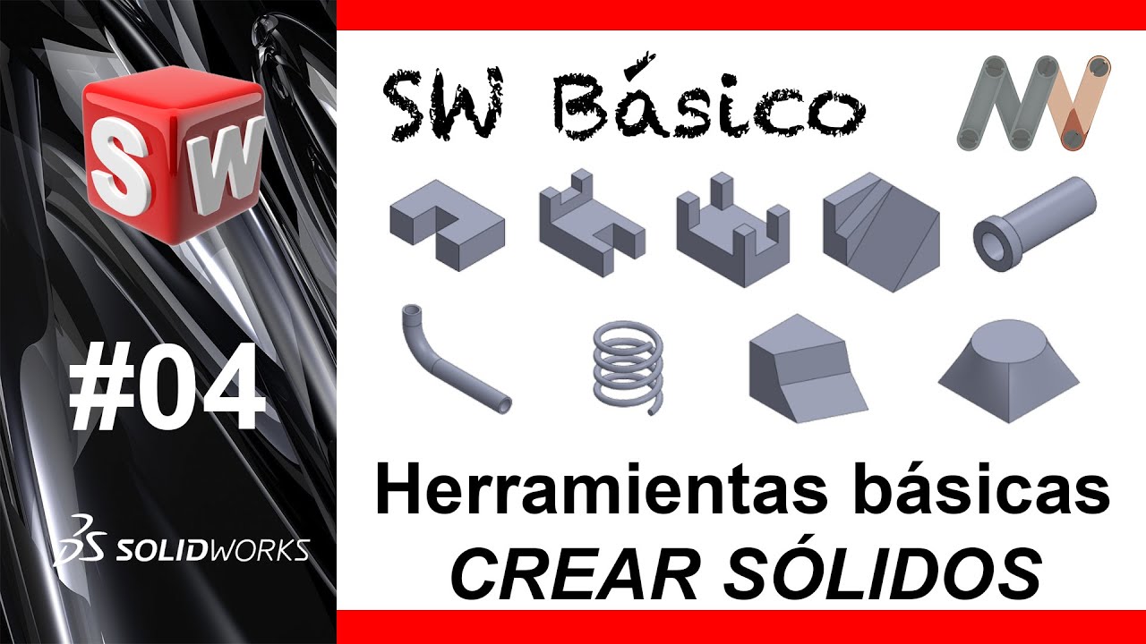 Curso básico de SolidWorks 04 - Crear sólidos - YouTube