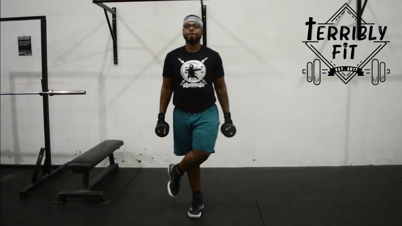 Eagle Squats With Dumbbells - YouTube