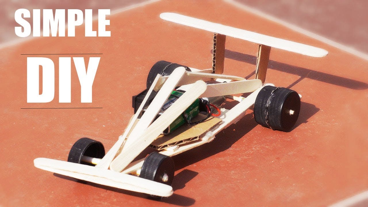 SIMPLE DIY F1 Car from DC Motor - YouTube