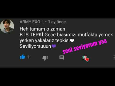 BTS TEPKİ #? jsjs (tepki videoda yazılı)ARMY EXO-L