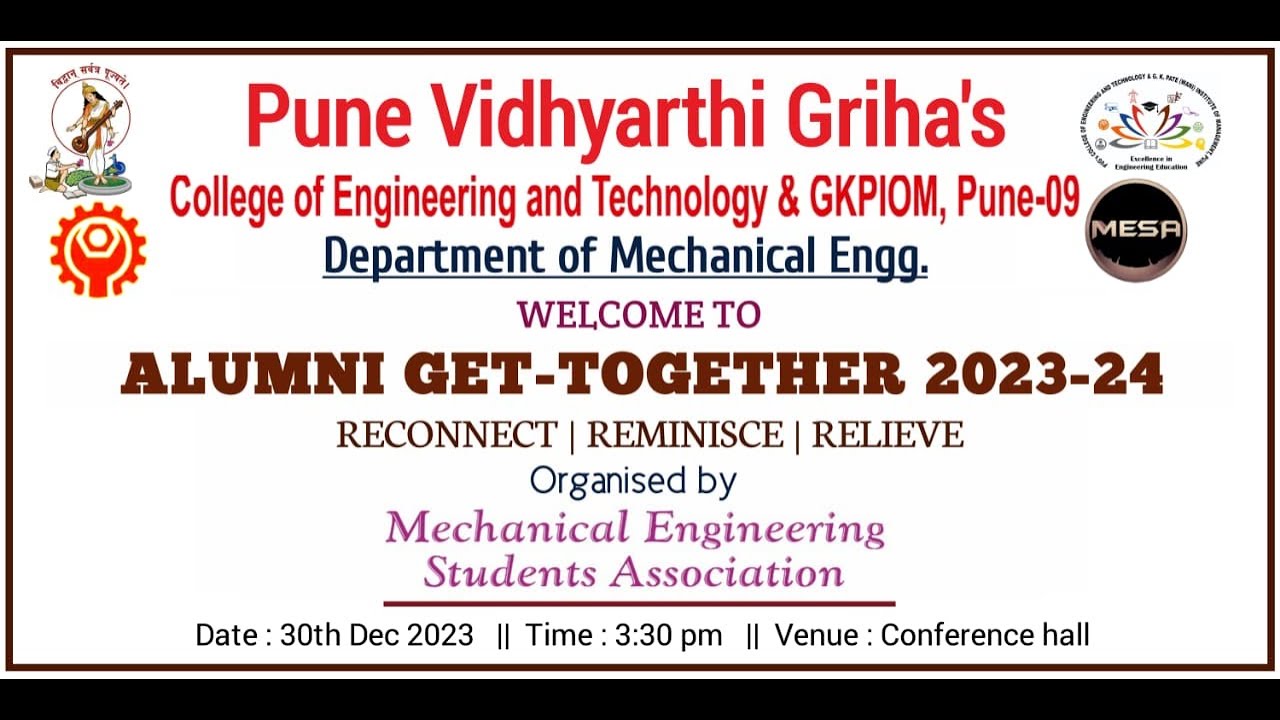 Mechanical Alumni Get Together 30 December 2023 - YouTube