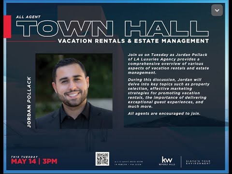 Town Hall - Jordan Pollack: Vacation Rentals & Estate Management - YouTube