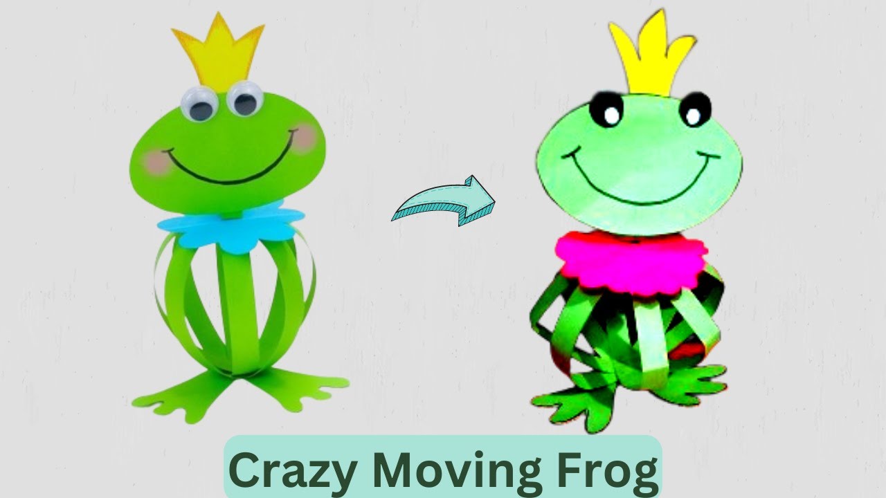 Crazy Moving Frog | Paper Craft Toys | Easy Tutorial - YouTube
