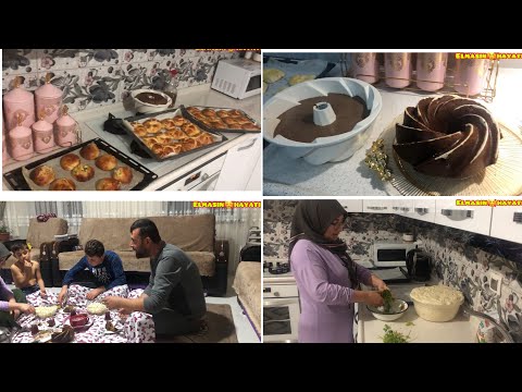 GÜNLERDEN HAMUR İŞİ EN SEVDİĞİM FARORİM HAMUR İŞLERİ💗POĞÇALI KEKLİ SOHBETLİ VLOGLAR👍🏻ELMASIN HAYA