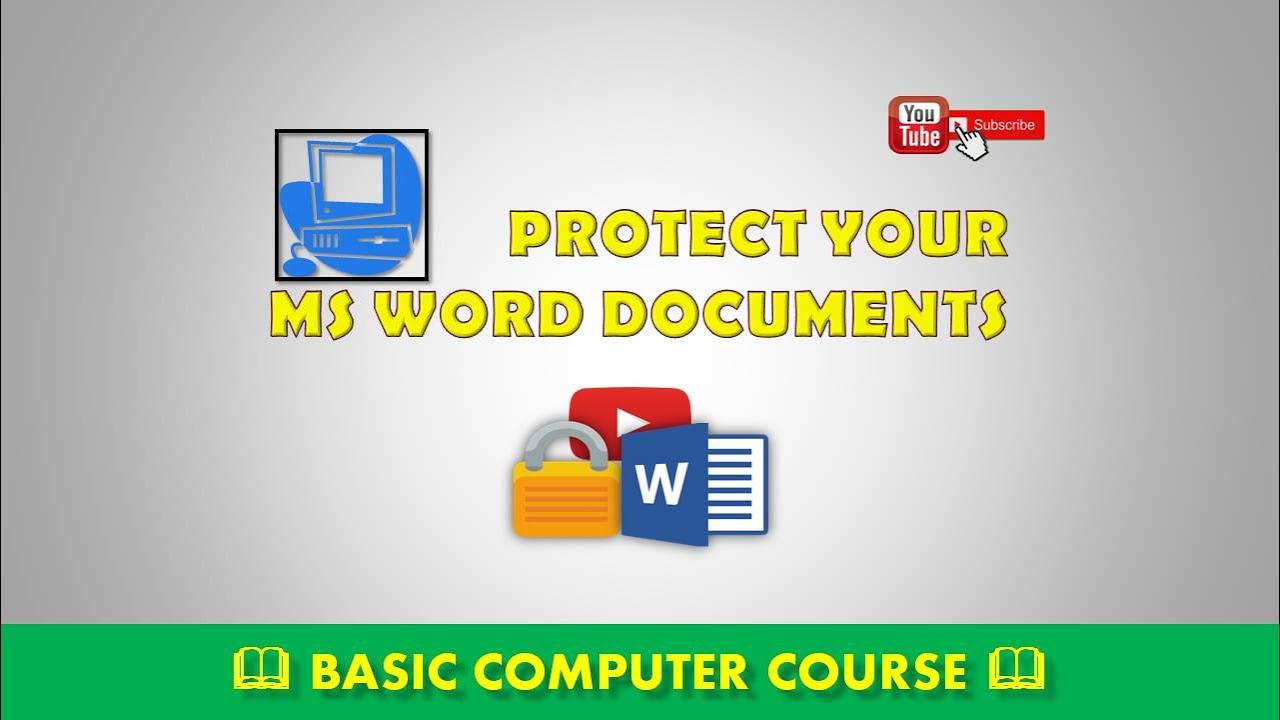 How to Secure MS Word Document - YouTube