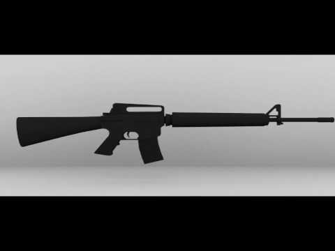 M16A3 - Blender 3D