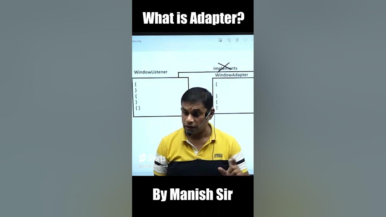 What Is Adapter In Java Manish Bhatia Sir Codesquadz Youtube