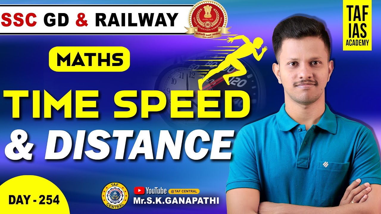 🔥TIME SPEED & DISTANCE 🔥| SSC - GD & RAILWAY | MATHS | Taf central # ...