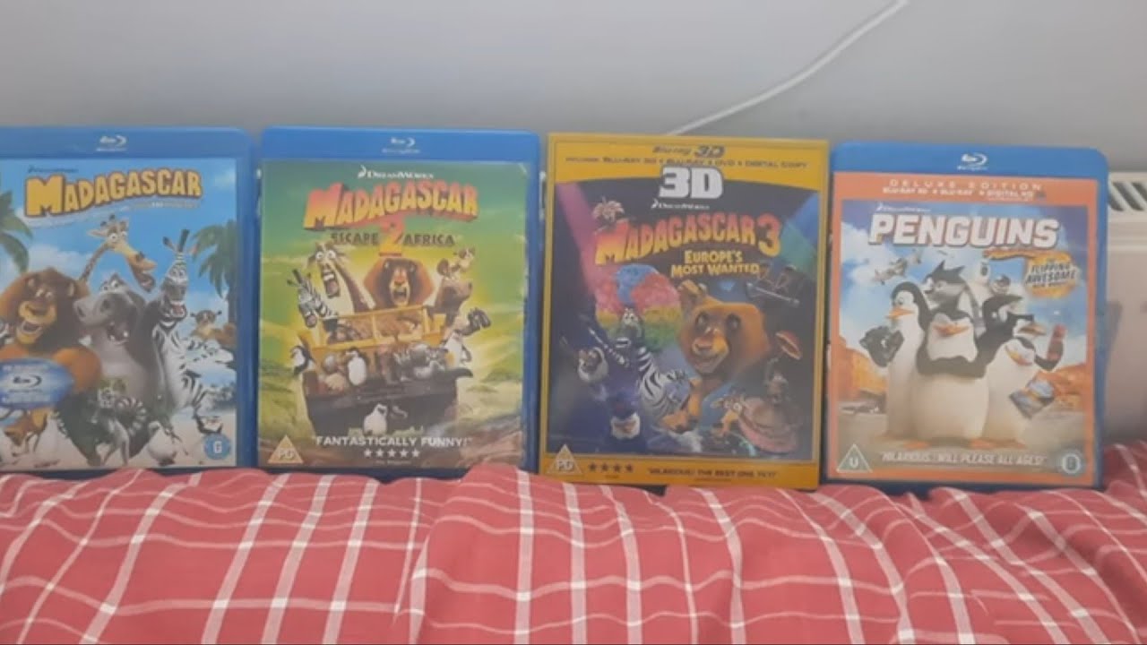 Madagascar 4-Movie Collection Blu-ray and Blu-ray 3D Unboxing - YouTube