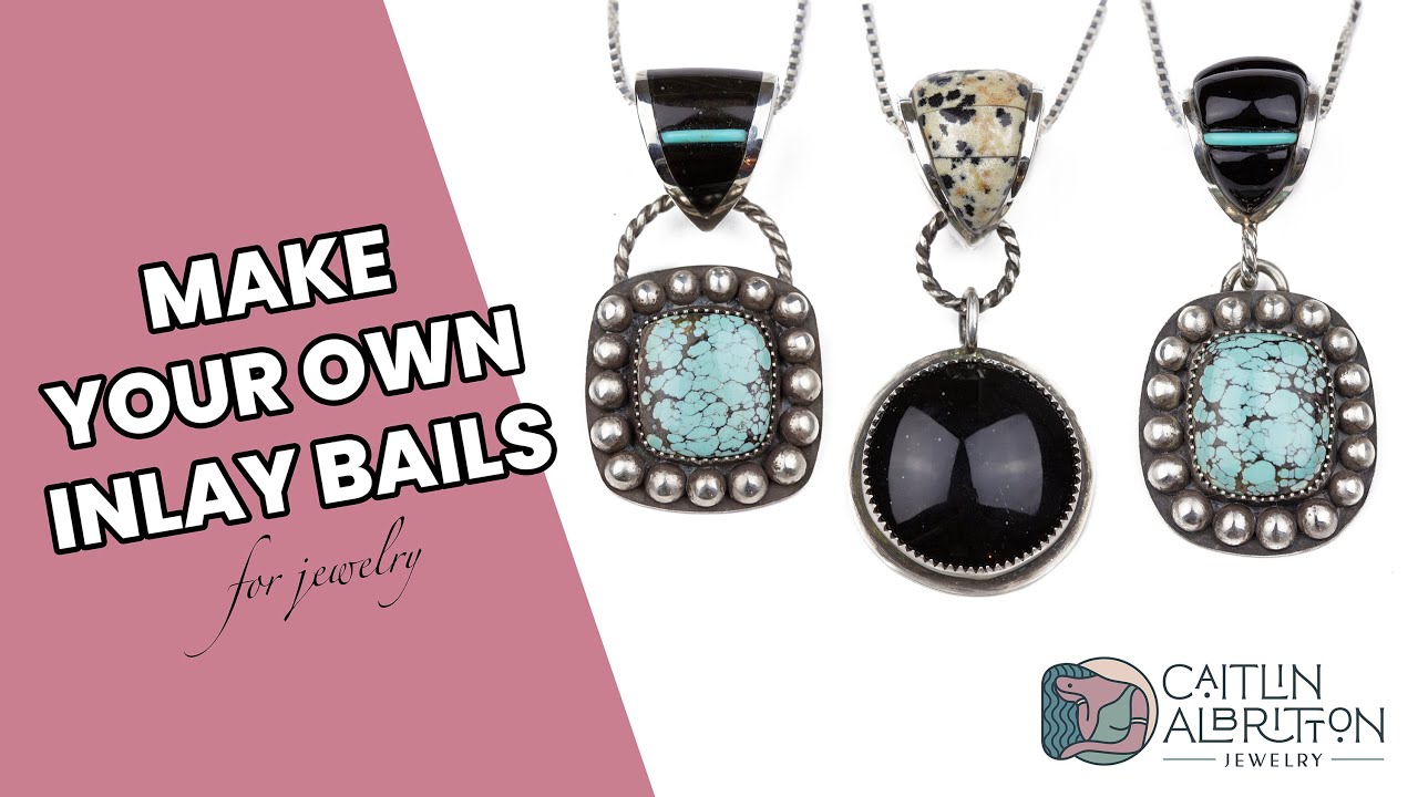 How to Make an Inlaid Bail for a Pendant - YouTube