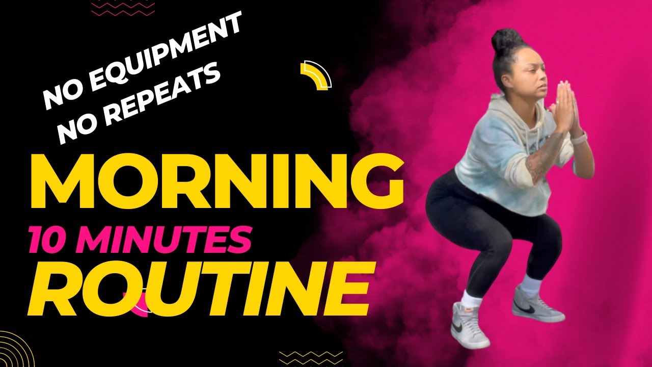 10 Minute Quick Workout Routine: Easy, No Equipment, No Repeats - YouTube