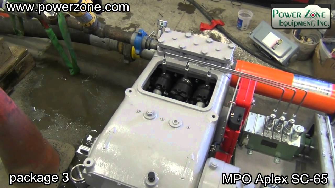 SOLD: MPO Aplex SC-65 Electric Driven Pump Systems - YouTube