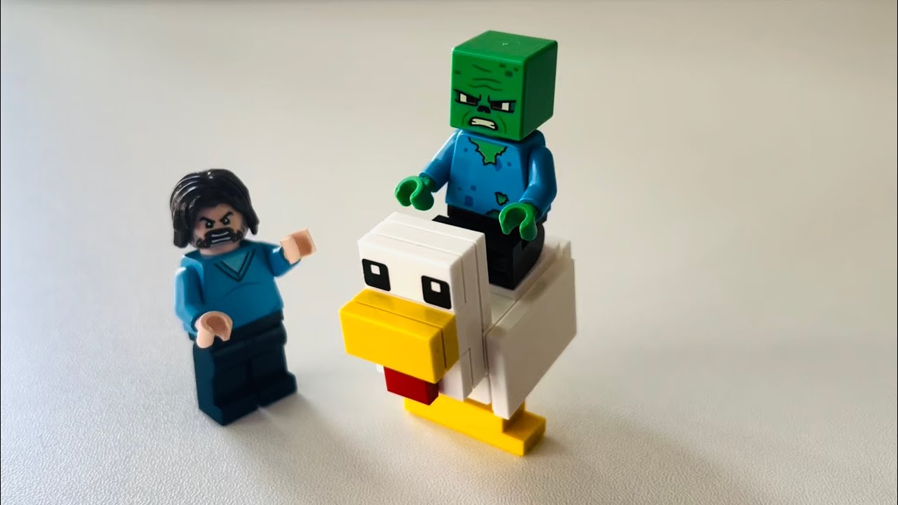 Lego Minecraft Movie Chicken Jockey Tutorial - YouTube